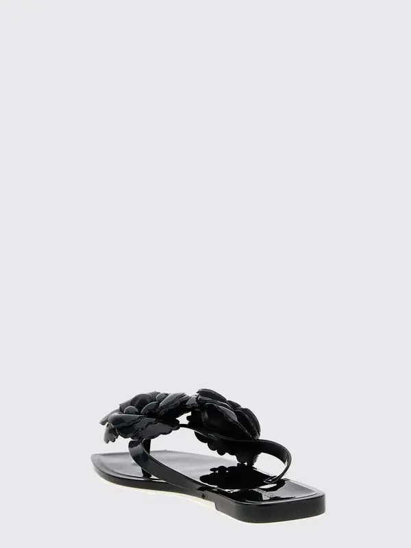 Coperni Flower Pvc Thong Sandals - Black