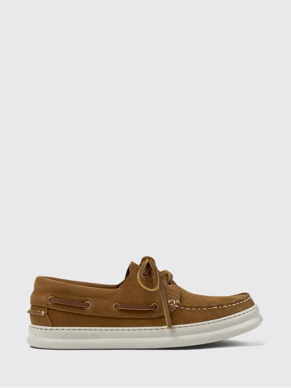 Camper Runner Nubuck Boat Loafers - Brown