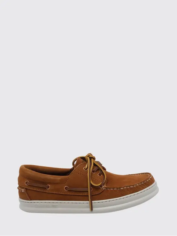 Camper Suede Boat Loafers - Brown