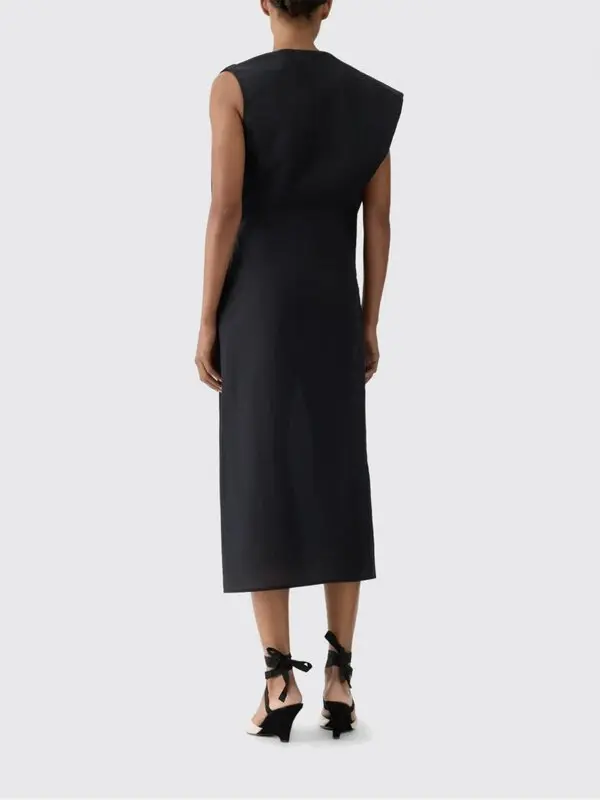 Jacquemus One-shoulder Midi Dress - Black