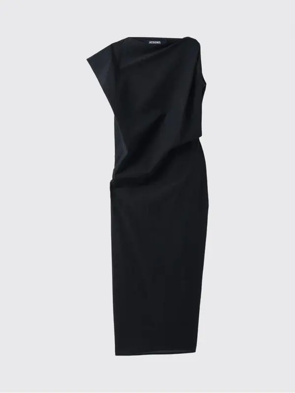Jacquemus One-shoulder Midi Dress - Black