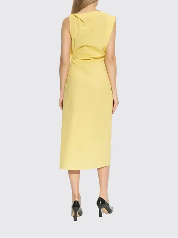 Jacquemus Sleeveless Draped Midi Dress - Yellow