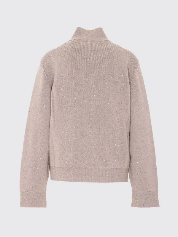 Brunello Cucinelli Ribbed Zip-up Sweater With Pockets