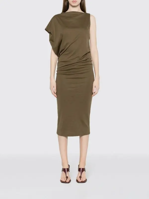 Jacquemus One-shoulder Midi Dress - Green