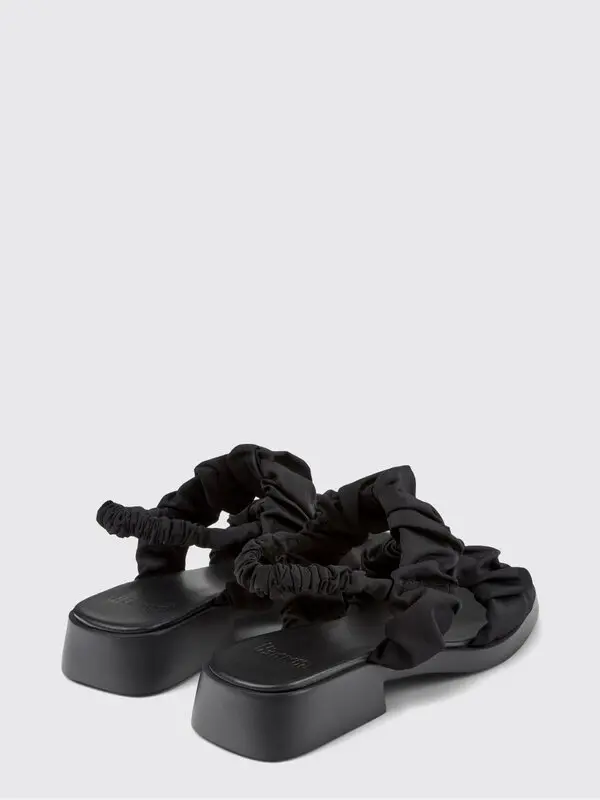 Camper Dana Ruched Polyester Slingback Sandals