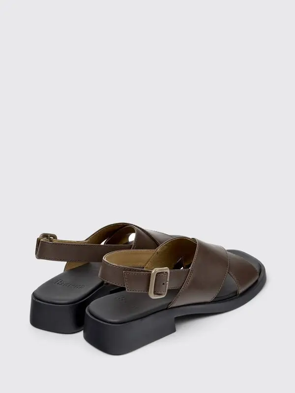 Camper Dana Leather Sandals - Brown