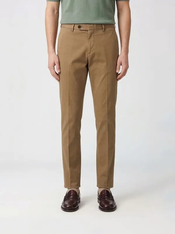 PT TORINO Stretch Cotton Chino Trousers - Green