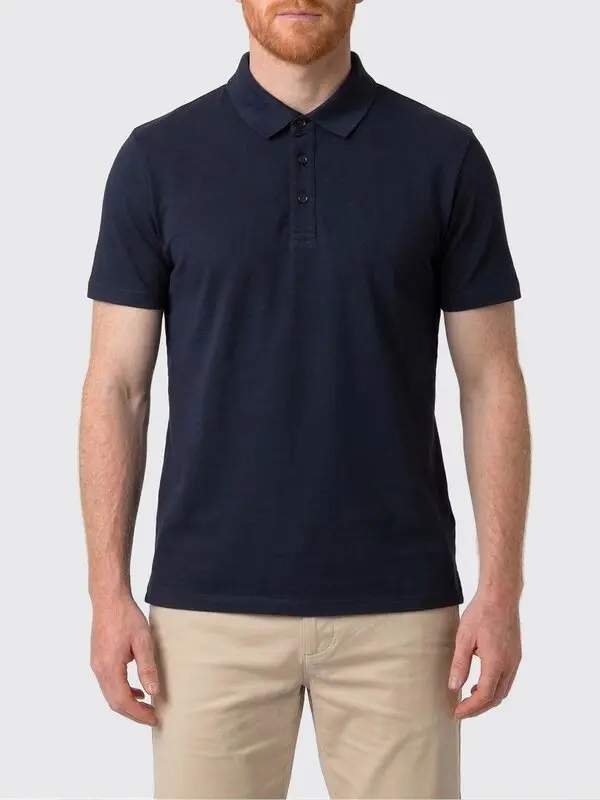 DONDUP Basic Cotton Polo Shirt - Blue