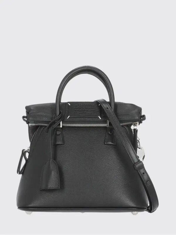 MAISON MARGIELA 5ac Grained Leather Bag - Black