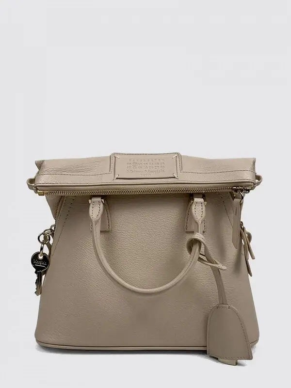 MAISON MARGIELA 5ac Grained Leather Bag - Sand
