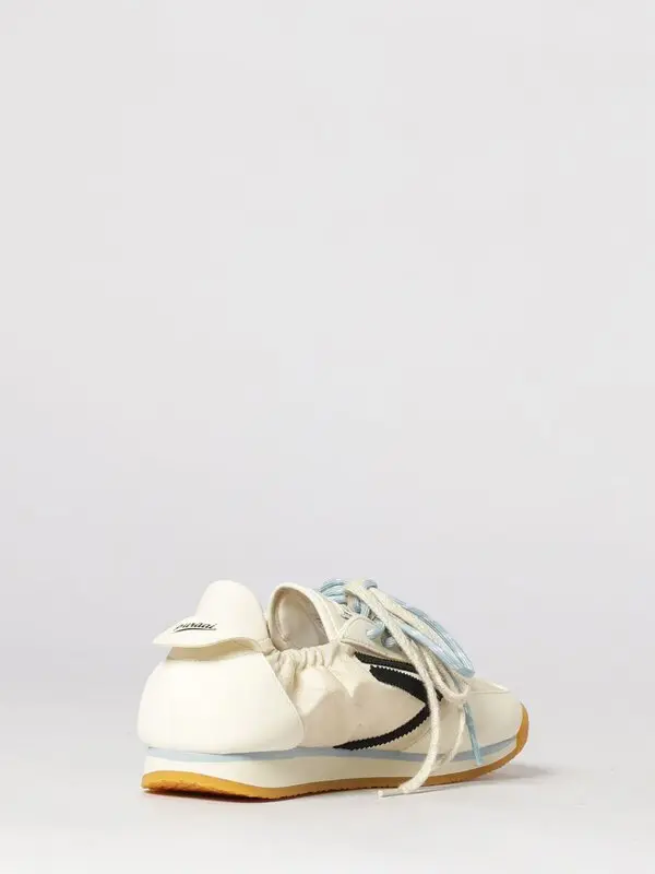 PURAAI Panther Vegan Leather And Nylon Sneakers - Cream