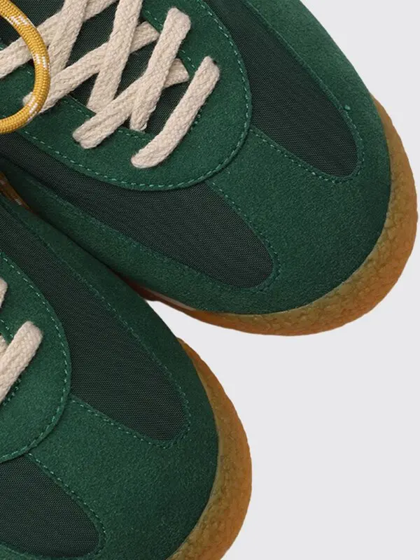 PURAAI Panther Vegan Leather And Nylon Sneakers - Green