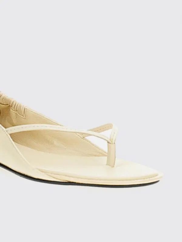 Jacquemus Leather Thong Sandals - White