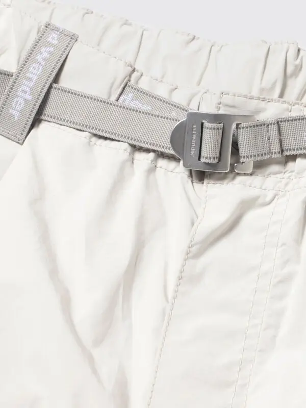 AND WANDER Polyester Blend Cargo Shorts - Beige