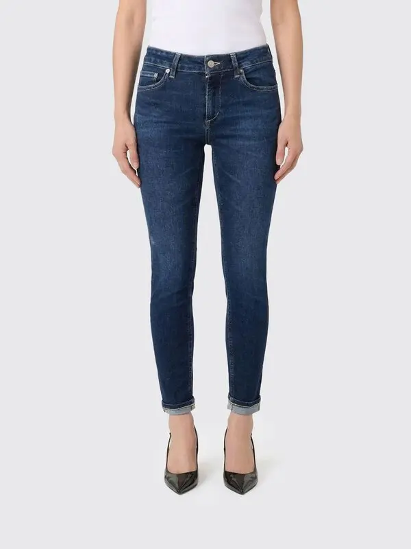 DONDUP Slim Fit Stretch Cotton Denim Jeans - Blue