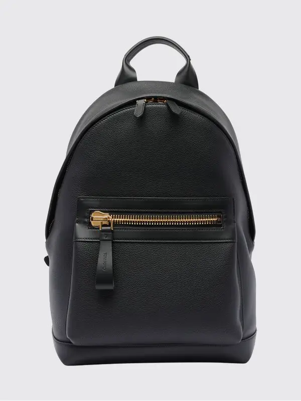 TOM FORD Leather Backpack - Black