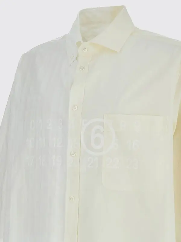 MAISON MARGIELA Asymmetrical Shirt With Graphic Print