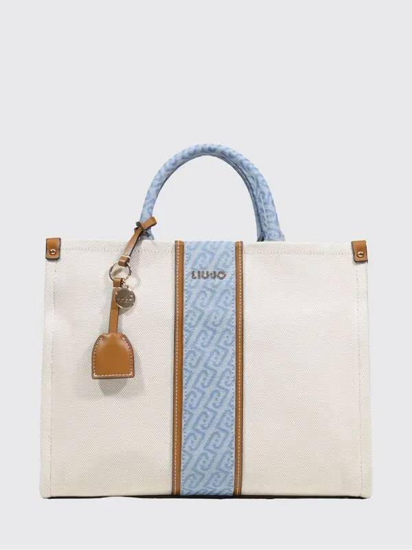 Liu Jo Striped Canvas Handbag