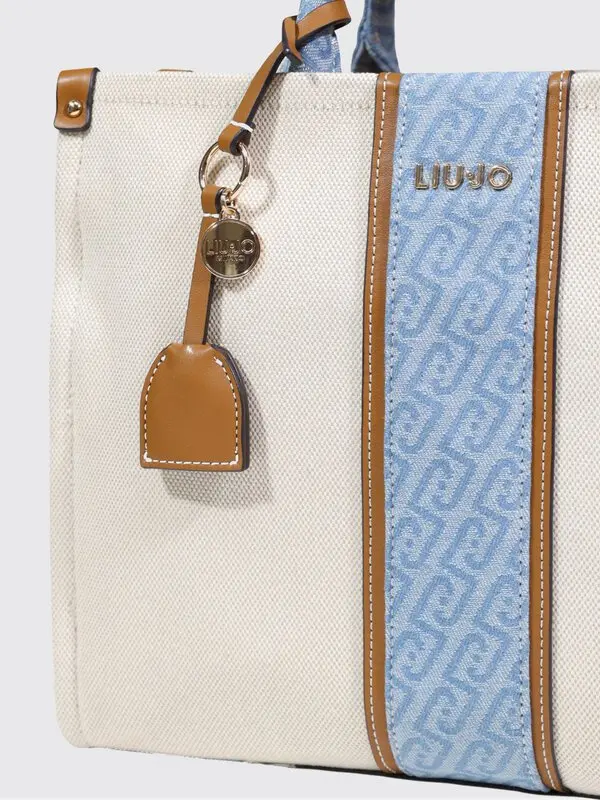 Liu Jo Striped Canvas Handbag