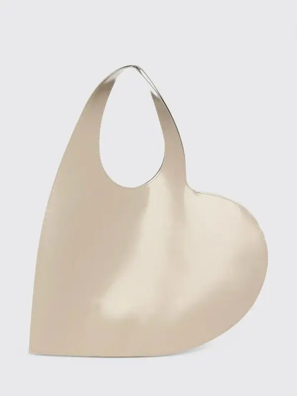 Coperni Heart Leather Tote Bag - Nude
