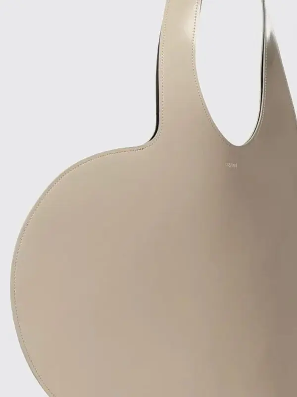 Coperni Heart Leather Tote Bag - Nude
