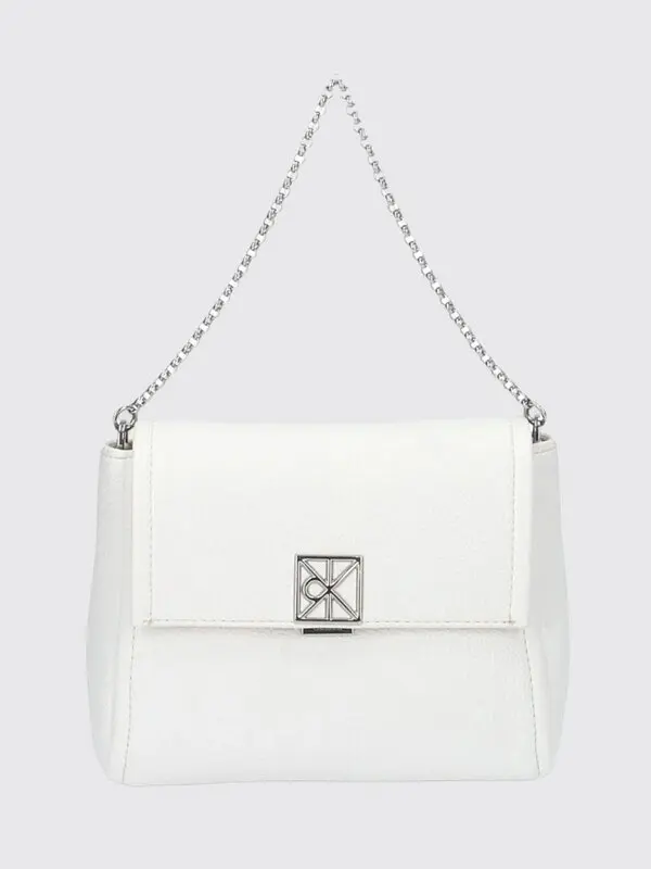 Calvin Klein Mini Bag With Chain Strap - White