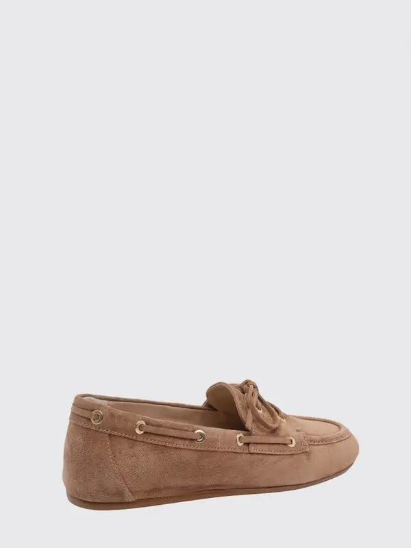 STUART WEITZMAN Suede Calf Leather Loafers - Brown