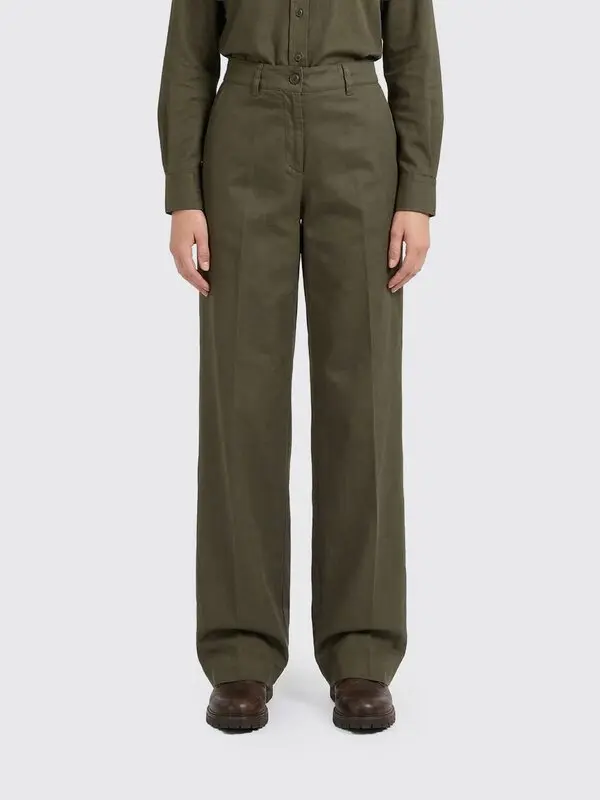 Aspesi Tailored Wide Leg Trousers - Green