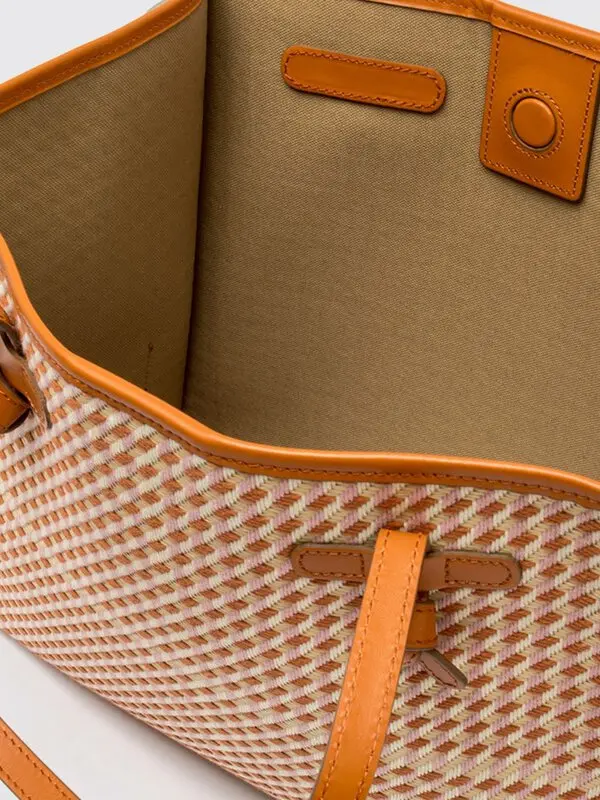 GIANNI CHIARINI Marcella Houndstooth Tote Bag - Beige