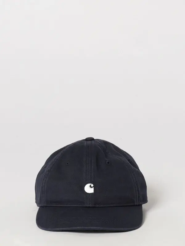 Carhartt Work In Progress Cotton Baseball Cap With Logo - Blue