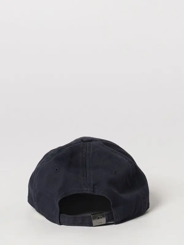 Carhartt Work In Progress Cotton Baseball Cap With Logo - Blue