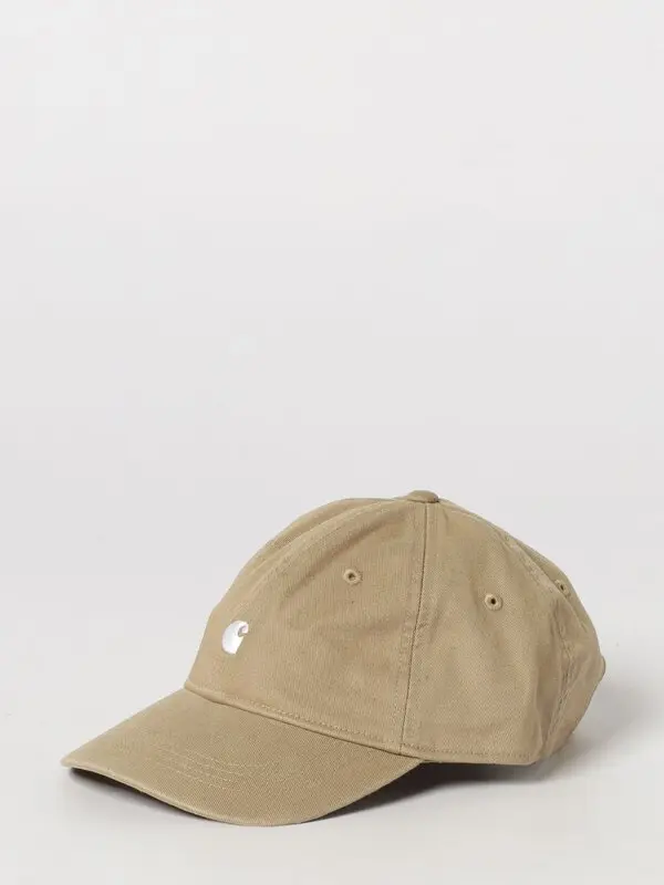 Carhartt Work In Progress Cotton Baseball Cap With Logo - Leather