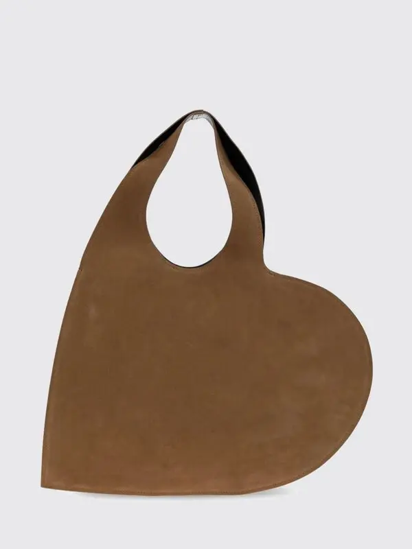 Coperni Suede Heart Tote Bag - Brown