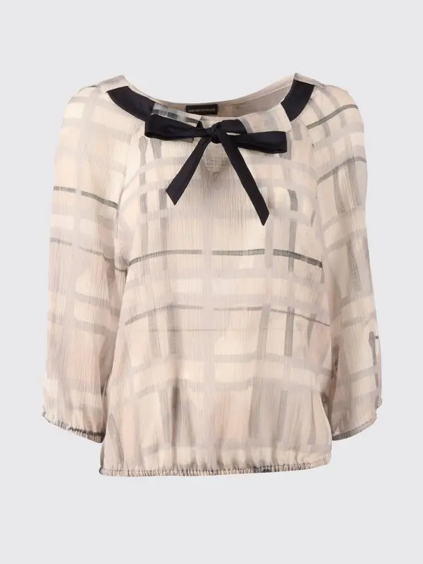 Emporio Armani Sheer Printed Blouse