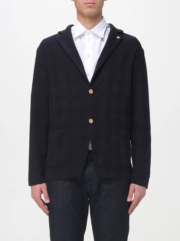 MANUEL RITZ Single Breasted Blazer - Blue
