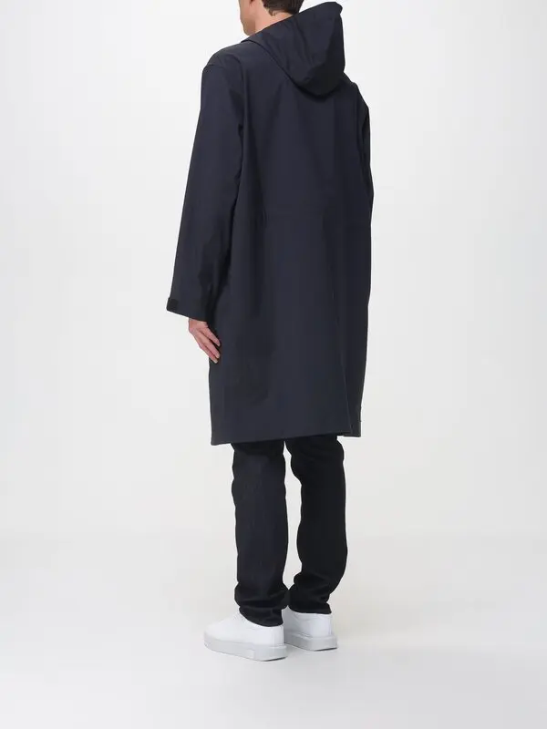 Emporio Armani Long Zip-up Jacket With Hood