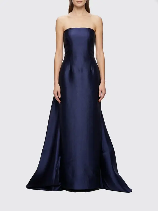 Solace London Strapless Gown - Blue
