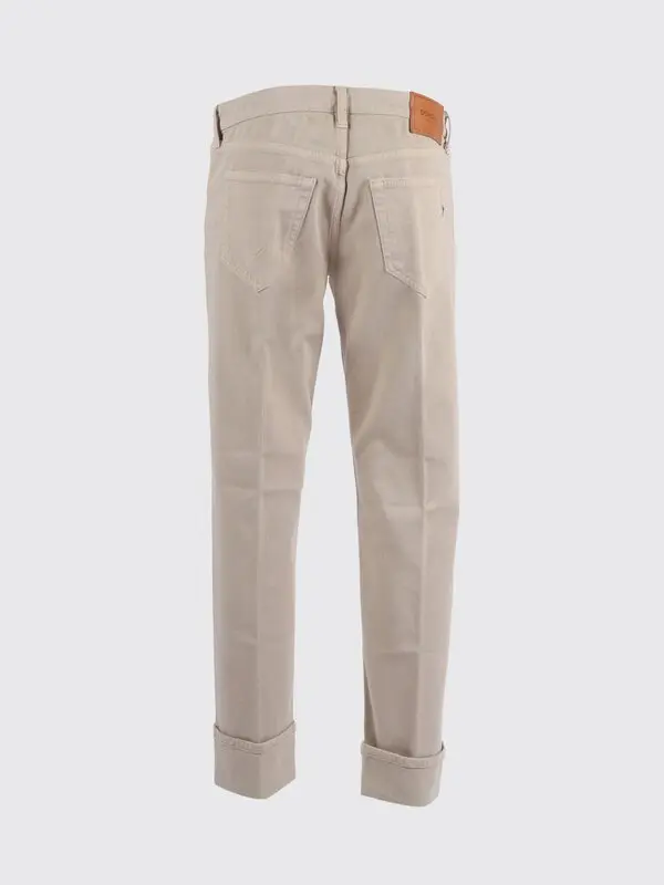 DONDUP Cropped Fit Stretch Denim Jeans - Beige