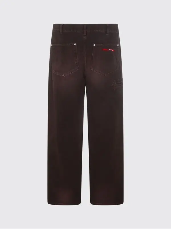 Marni Wide-leg Cotton Denim Jeans - Brown