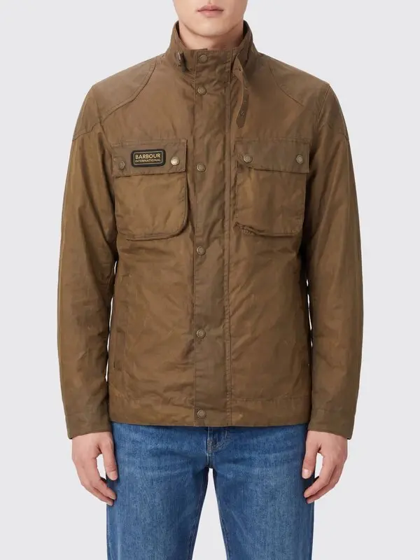 BARBOUR INTERNATIONAL Waxed Cotton Jacket - Brown