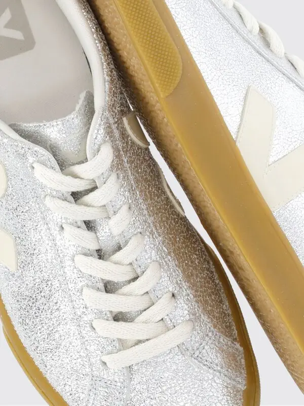 VEJA Esplar Cracked Laminated Leather Sneakers