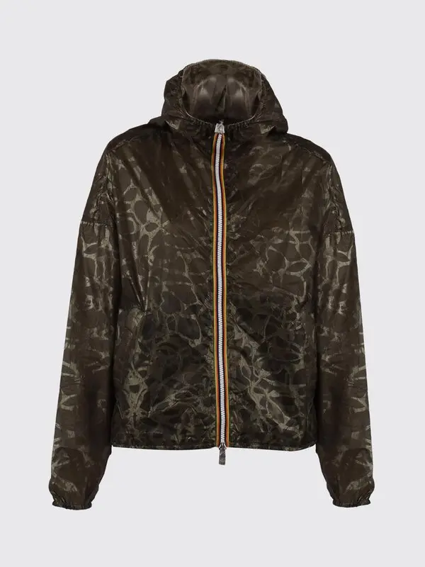 K-WAY Printed Hooded Jacket - Green