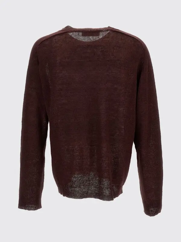 Our Legacy Linen And Cotton Blend Pullover - Wine