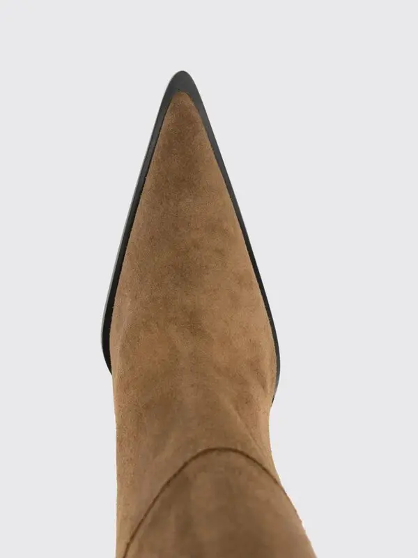 Coperni Suede Mid Calf Western Boots - Brown