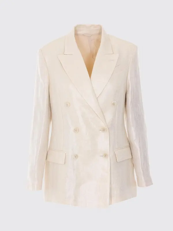 Brunello Cucinelli Double Breasted Jacket - Sand