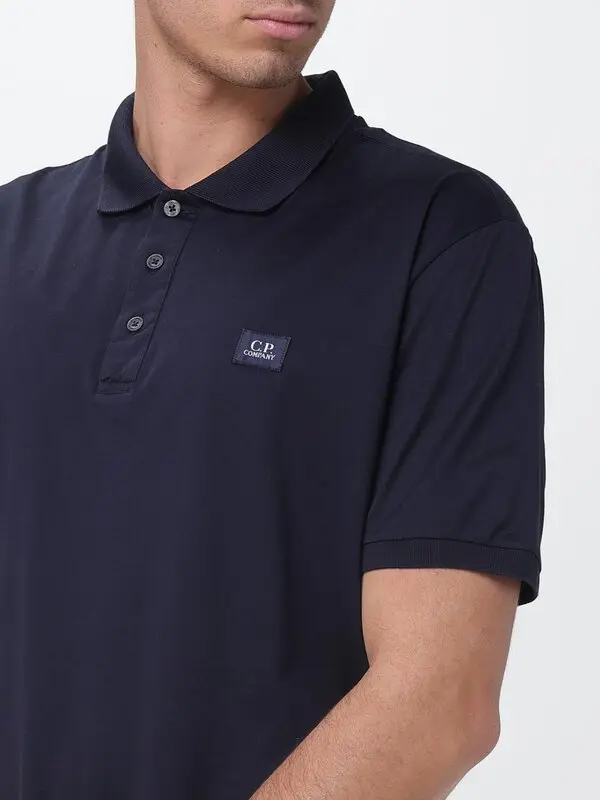 C.P. COMPANY Cotton Polo Shirt - Blue