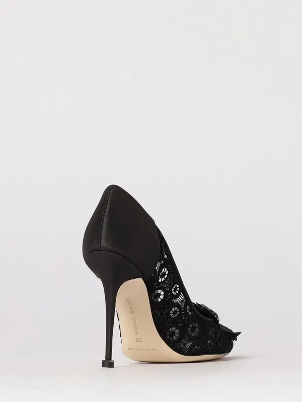 Manolo Blahnik Lace Pumps With Embellishment - Multicolor