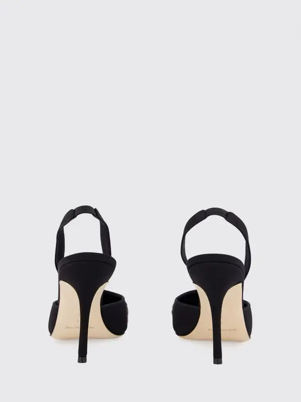 Manolo Blahnik Embellished Slingback Pumps - Black
