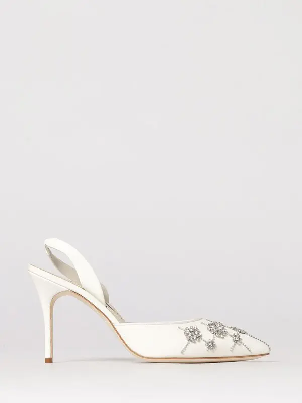 Manolo Blahnik Embellished Slingback Pumps