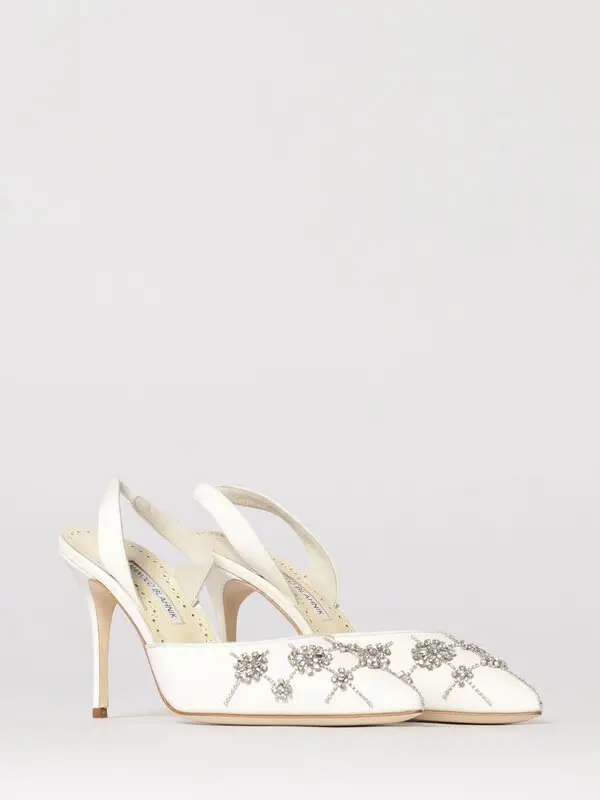 Manolo Blahnik Embellished Slingback Pumps